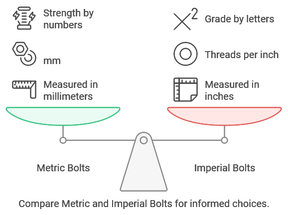 Difference Between Metric and Imperial Bolts with Chart